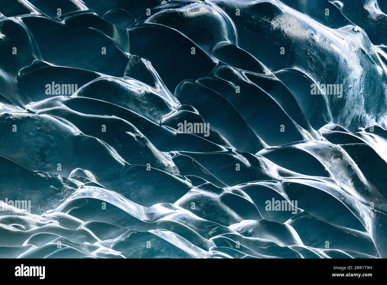 Full frame of textures in ice cave in Switzerland created by the ...