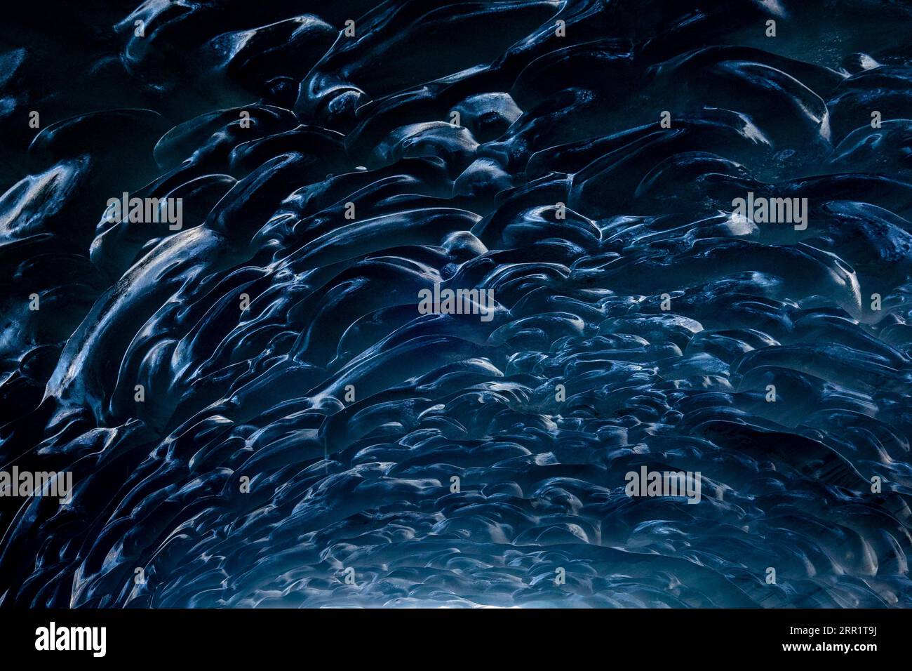 Full frame of textures in ice cave in Switzerland created by the ...