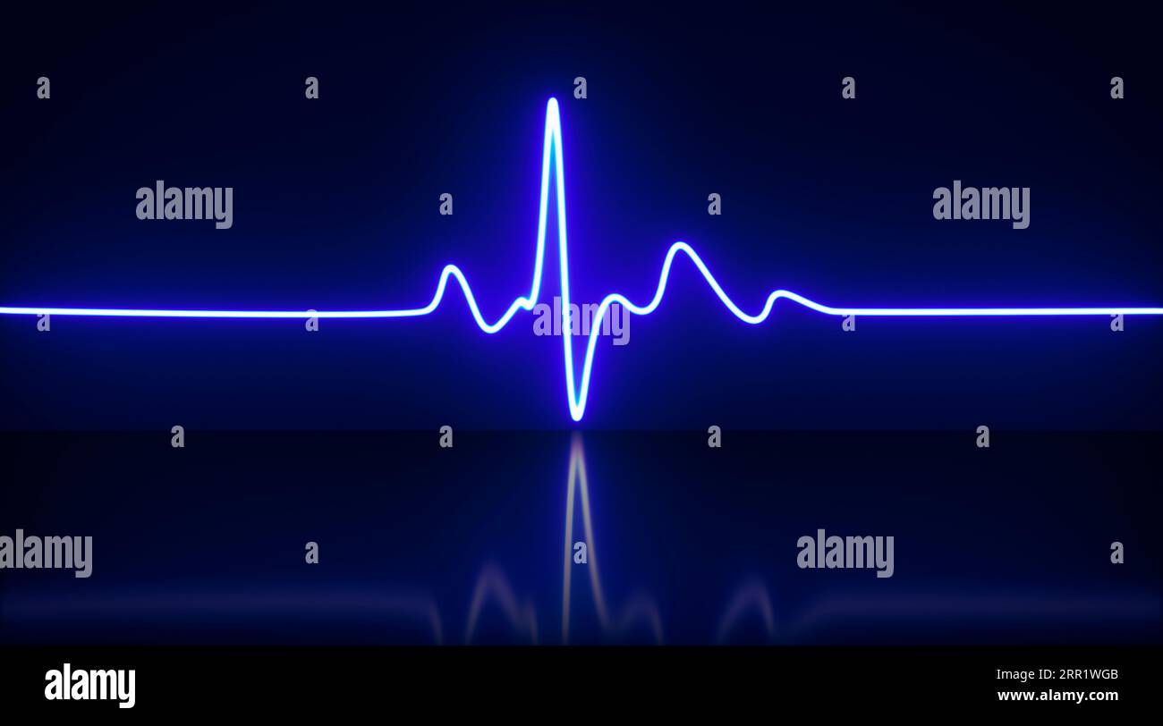 Abstract background with glowing neon lights of white pink colors pulse ...