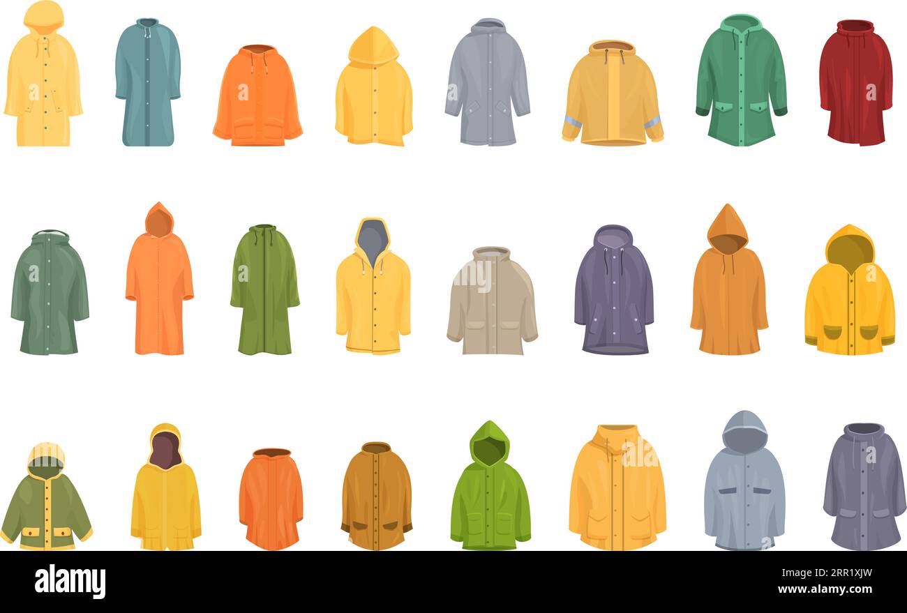 Rain jacket vector hi-res stock photography and images - Alamy