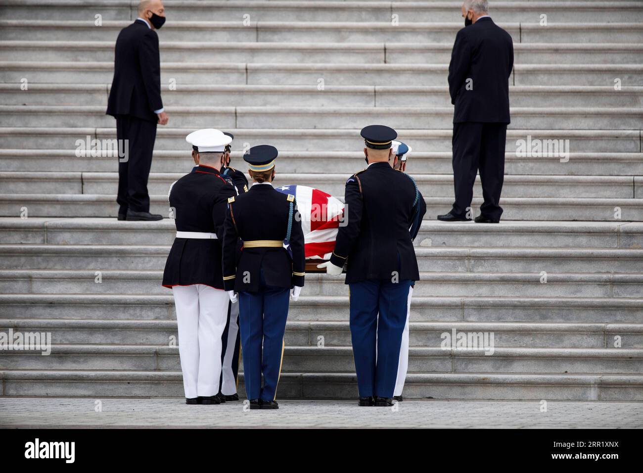 200925 -- WASHINGTON, Sept. 25, 2020 -- The casket of late U.S. Supreme ...