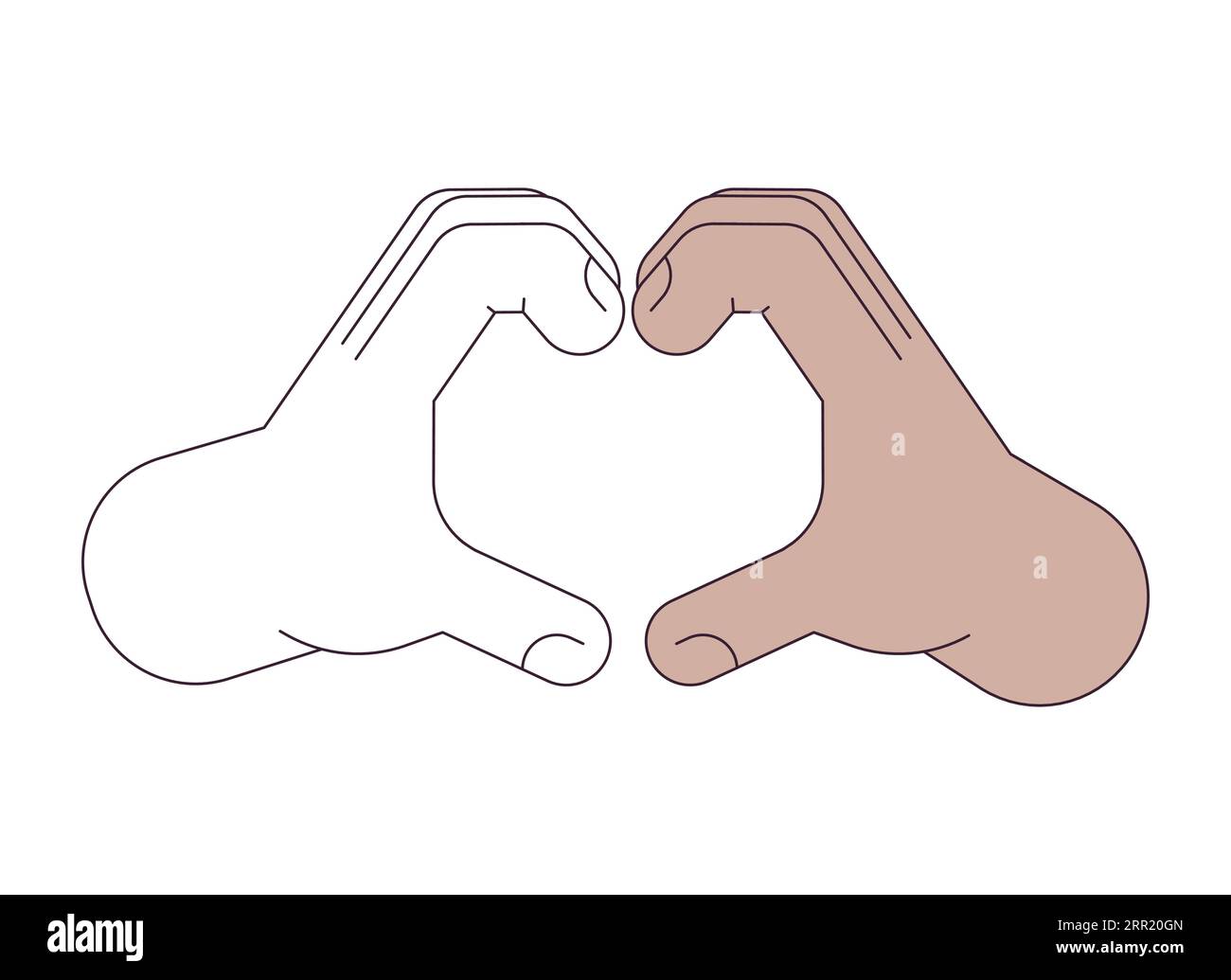 Hand heart love animation hi-res stock photography and images - Alamy