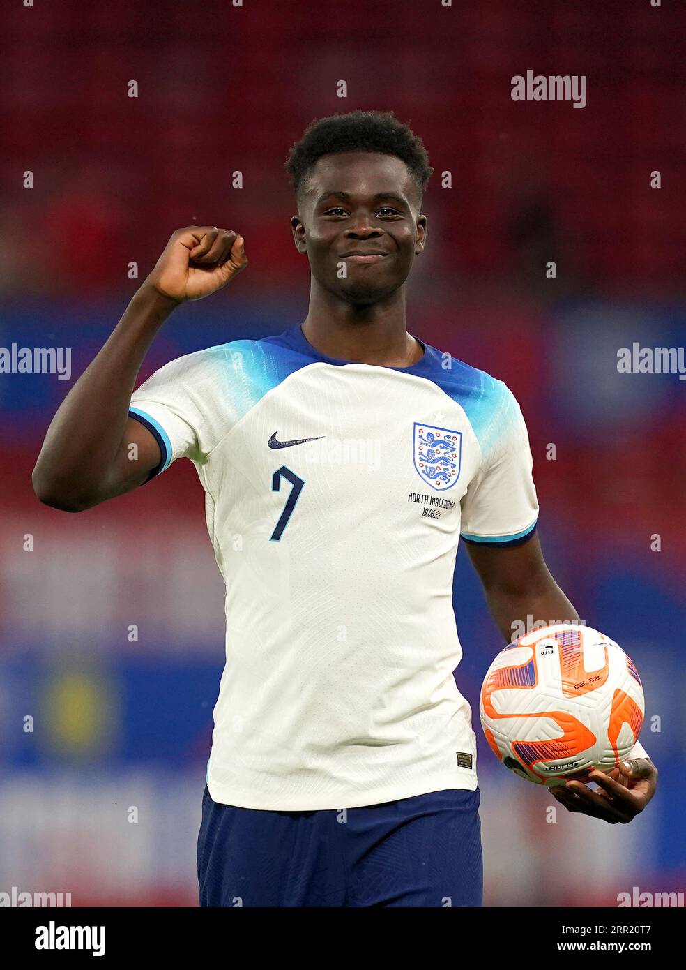 File photo dated 19-06-2023 of England's Bukayo Saka who is planning ...
