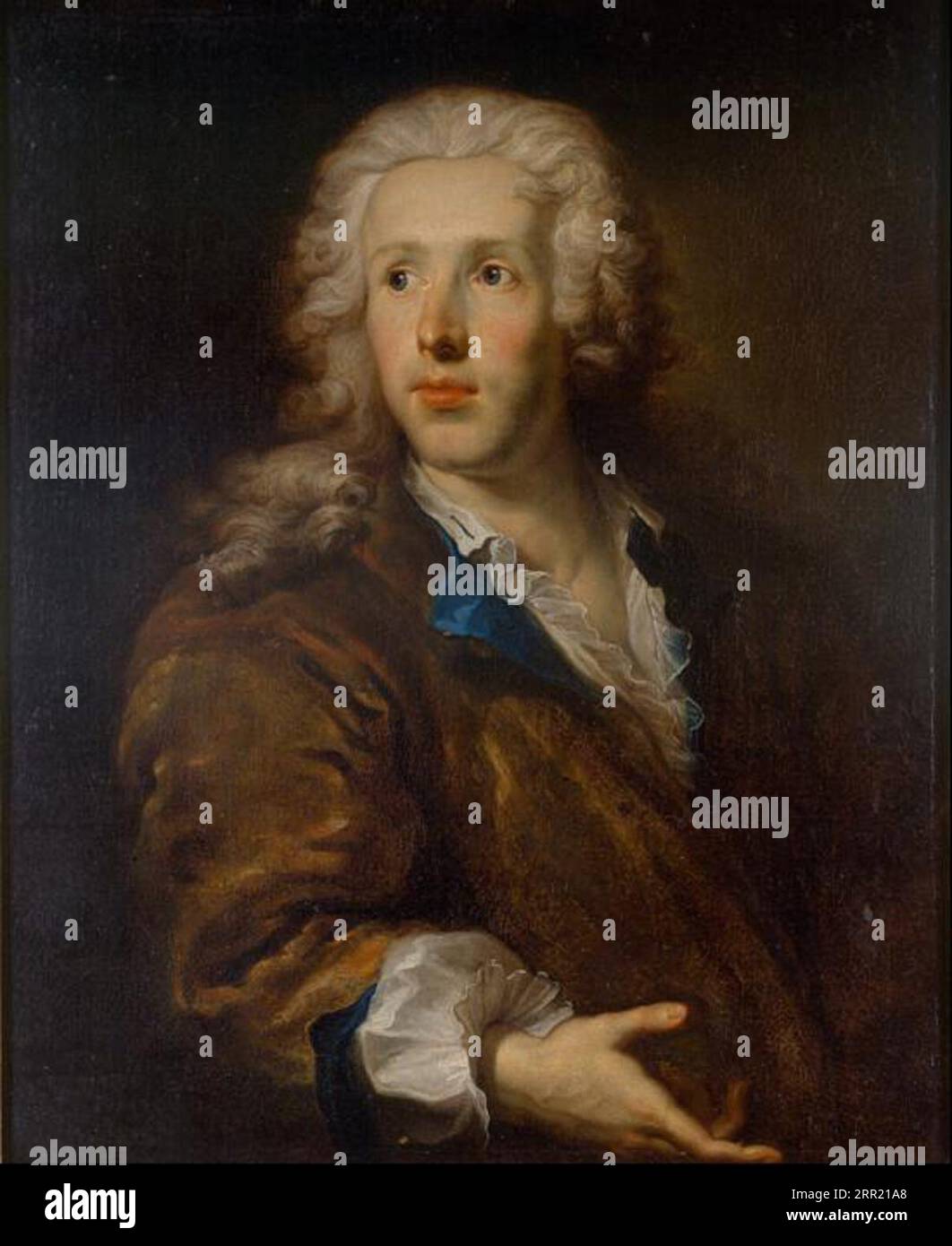Portrait of the painter Jacob Wessel 1744 by Georg Cristoph Grooth ...