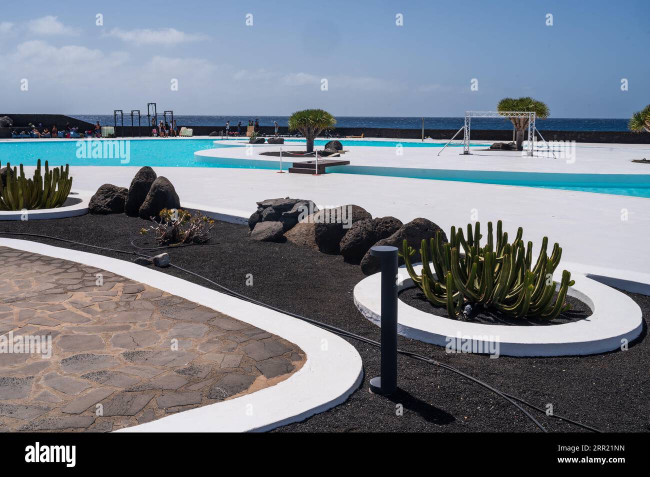 Islote de Fermina, facing the bay of Arrecife, was designed by the Lanzarote artist Cesar ...