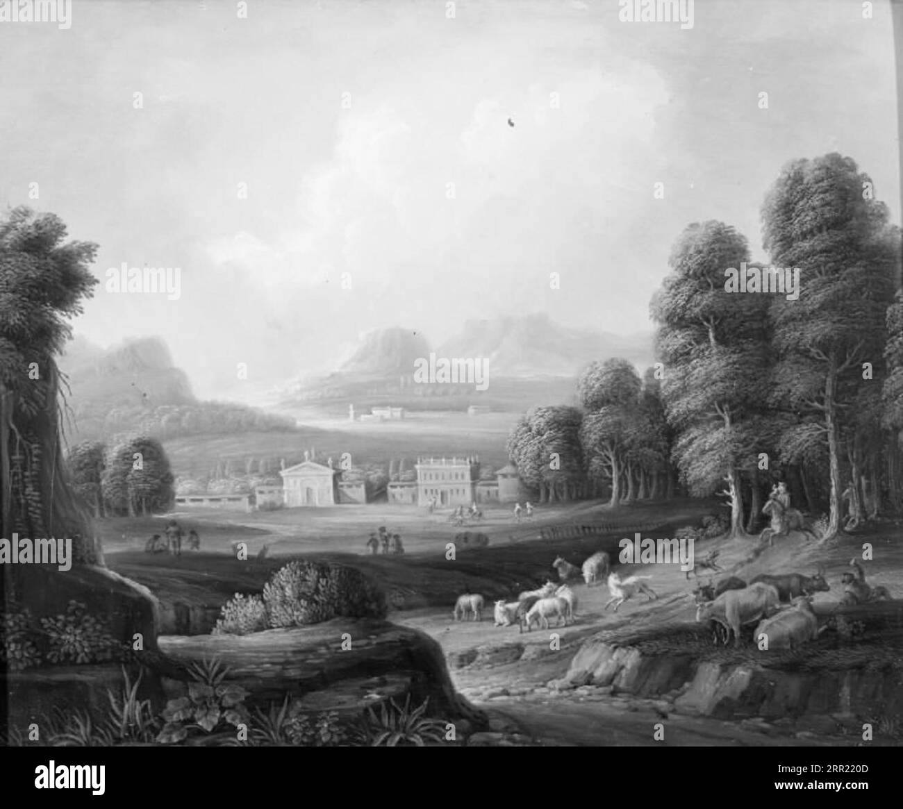 Villas picture Black and White Stock Photos & Images - Alamy