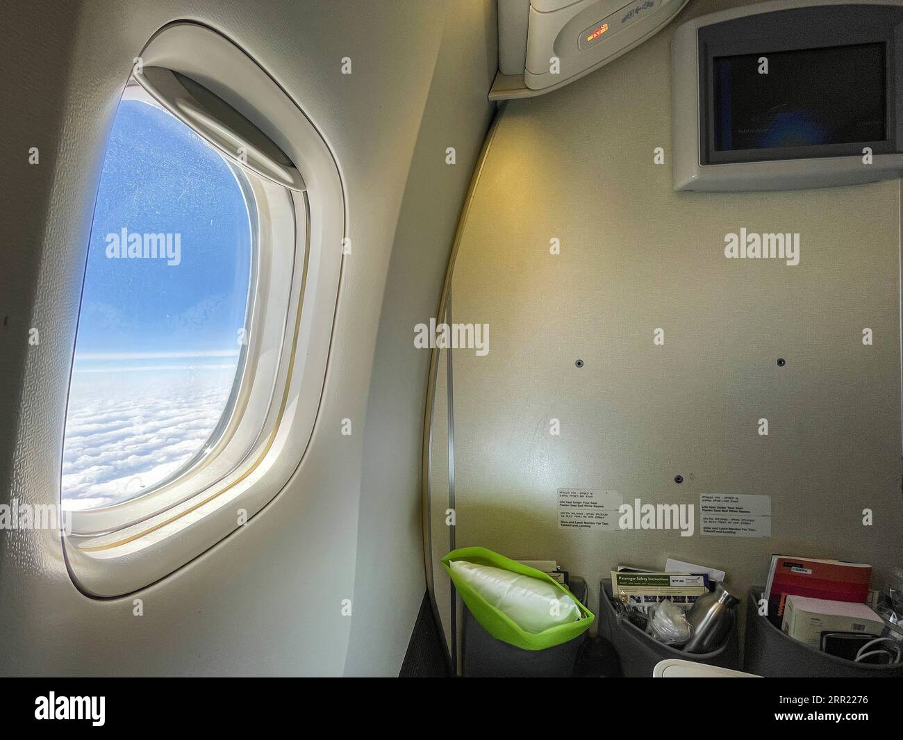 Interior of an airplane Stock Photo - Alamy