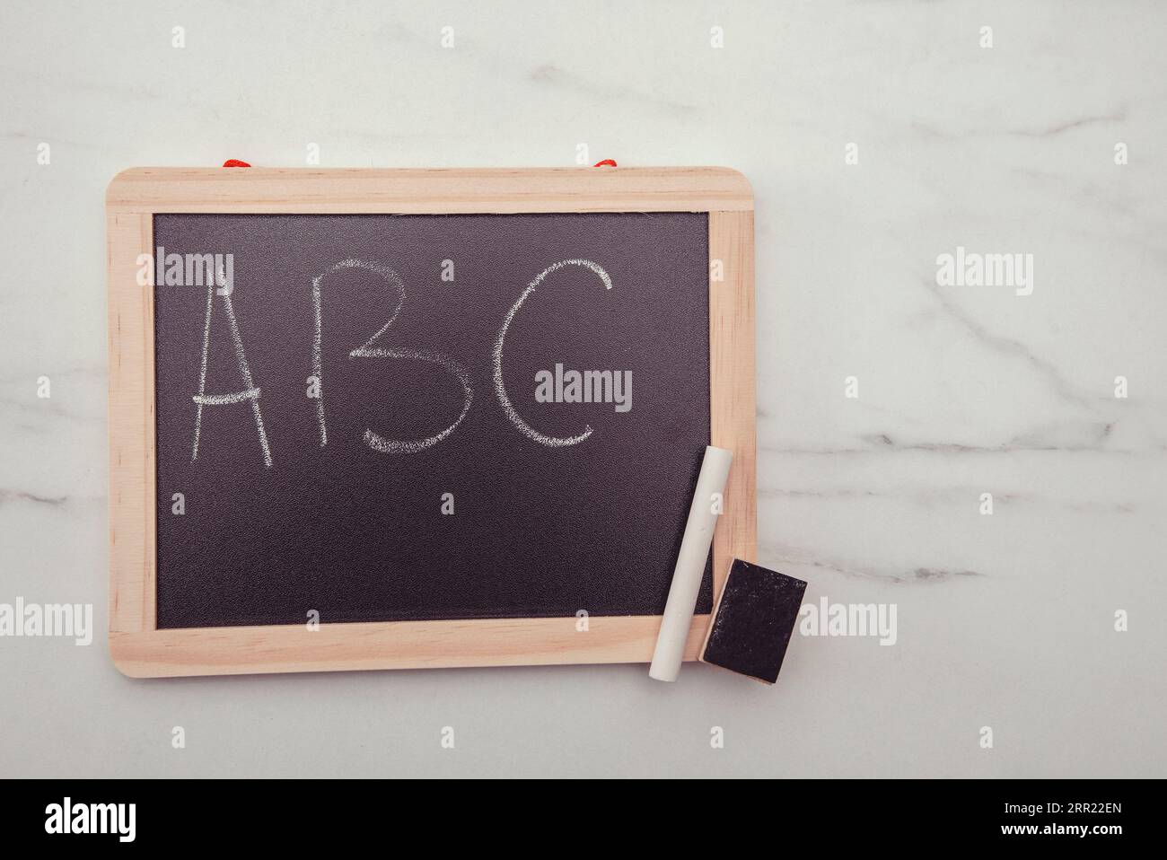 Abc on blackboard hi-res stock photography and images - Alamy