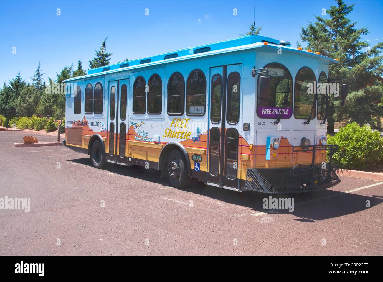 tourist shuttle bus in the red rock state park sedona arizona Stock ...