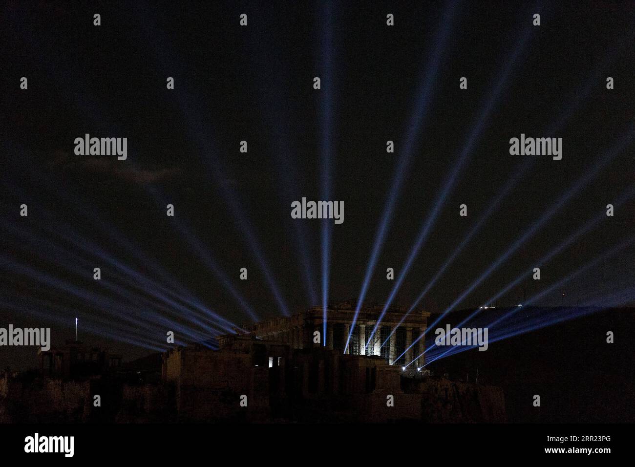 201001 -- ATHENS, Oct. 1, 2020 -- The Acropolis and the Parthenon are ...