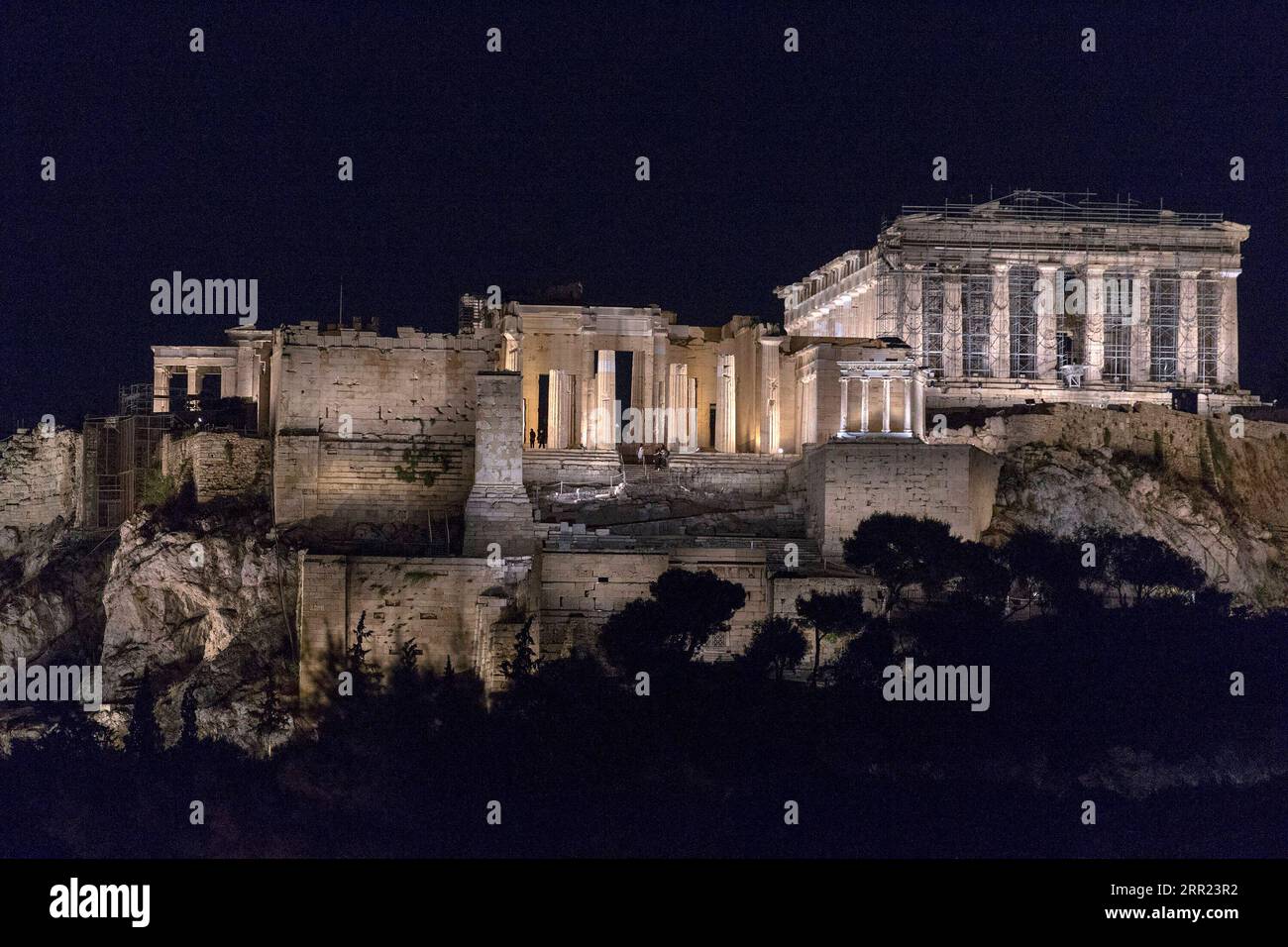 201001 -- ATHENS, Oct. 1, 2020 -- The Acropolis and the Parthenon are ...