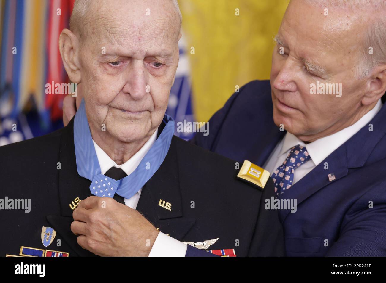 United States President Joe Biden presents the Medal of Honor to U.S ...