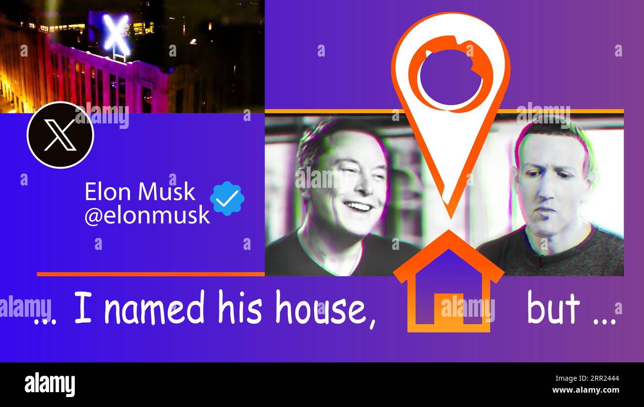 Collage of Elon Musk official Twitter page and his tweet dated ...