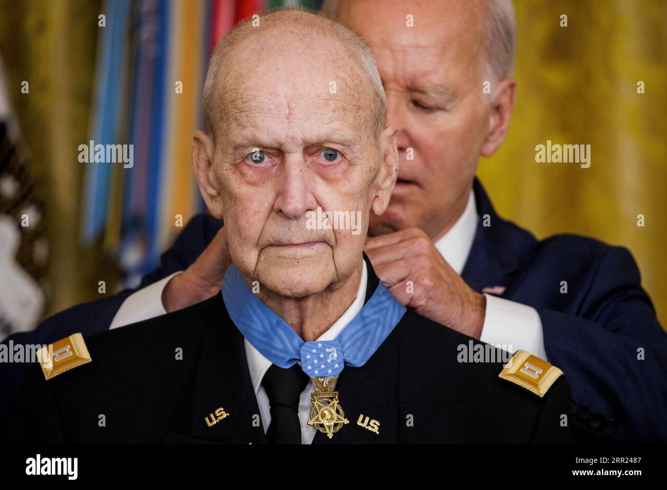 United States President Joe Biden presents the Medal of Honor to U.S ...