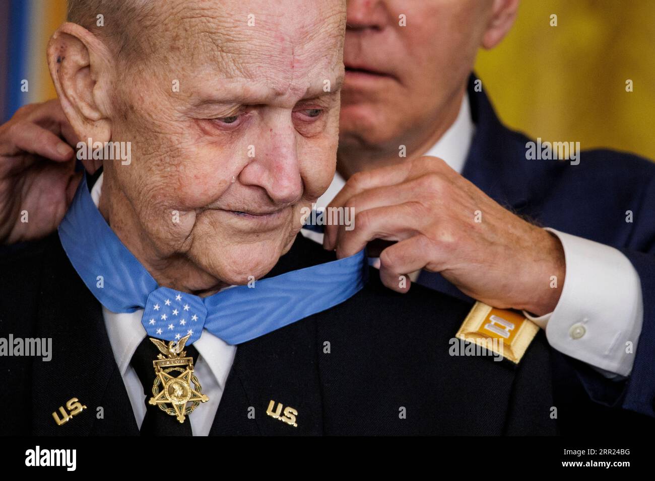 United States President Joe Biden presents the Medal of Honor to U.S ...
