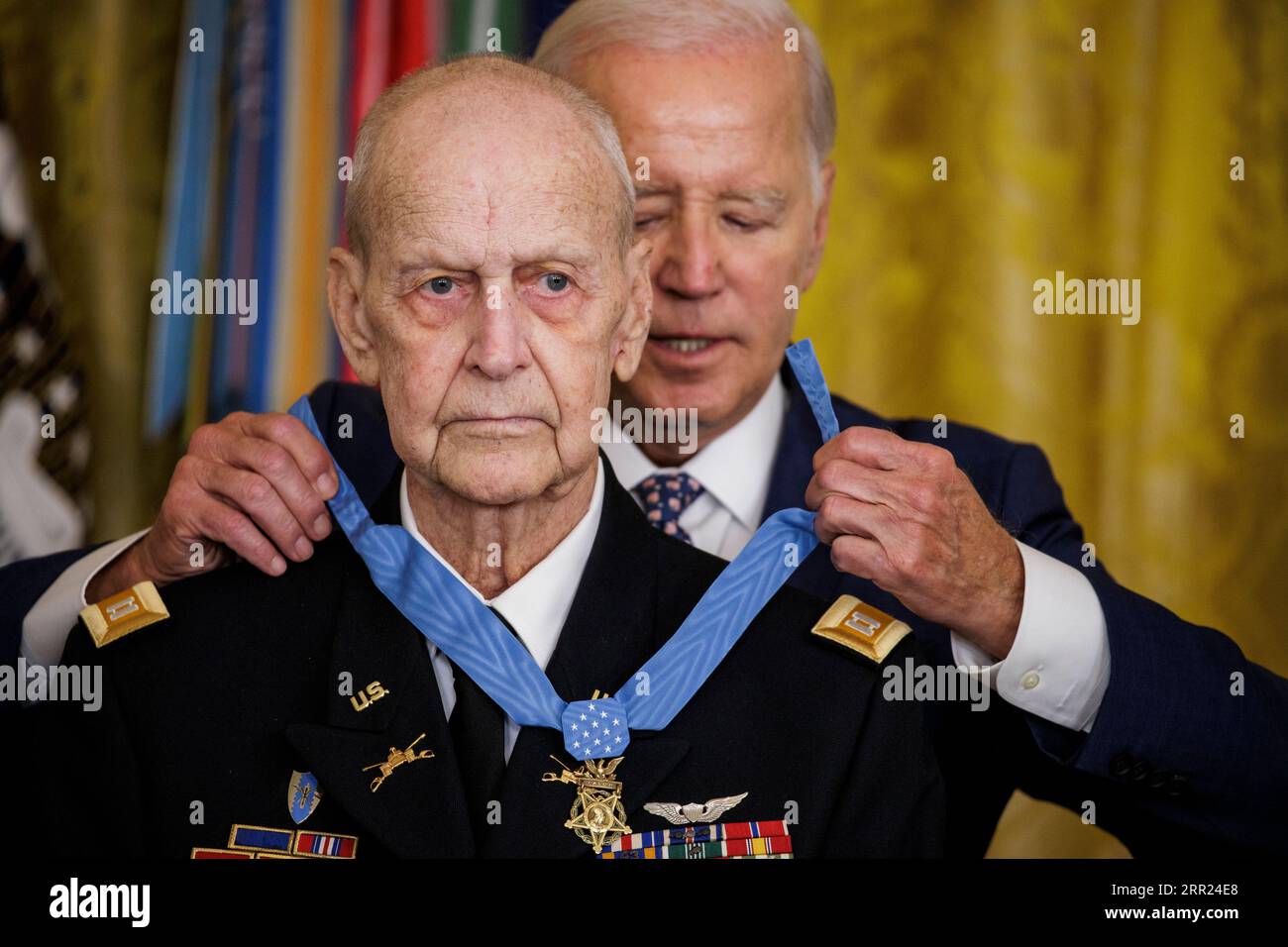 United States President Joe Biden presents the Medal of Honor to U.S ...