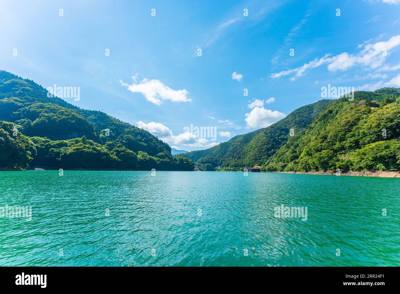 Japan lake Okutama in Summer Stock Photo - Alamy
