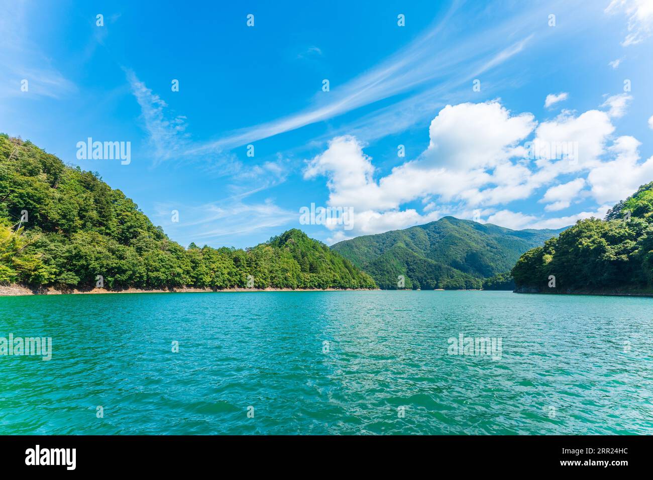Japan lake Okutama in Summer Stock Photo - Alamy