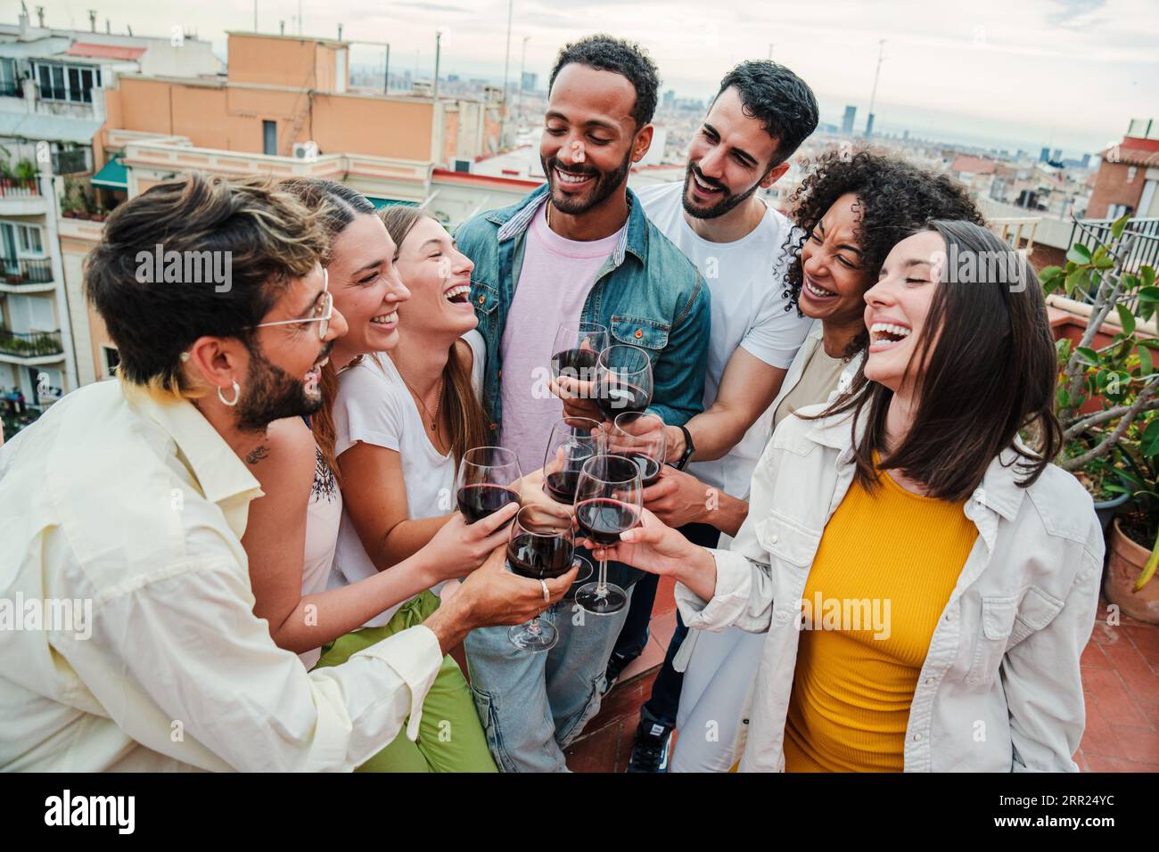 Adult party outside rooftop hi-res stock photography and images - Alamy