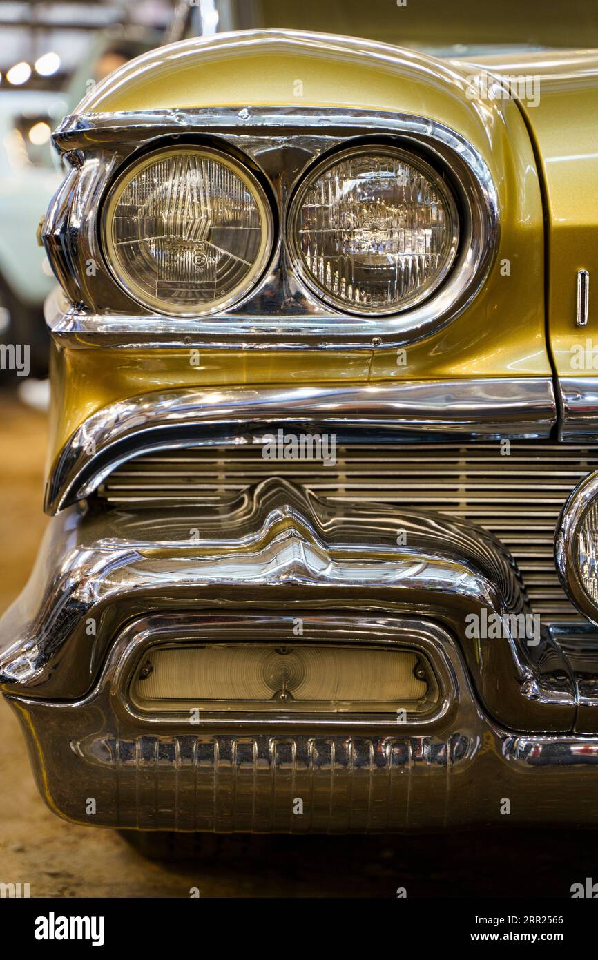 Old vintage classic car 60s. Retro 50s auto transport. Style, vintage ...