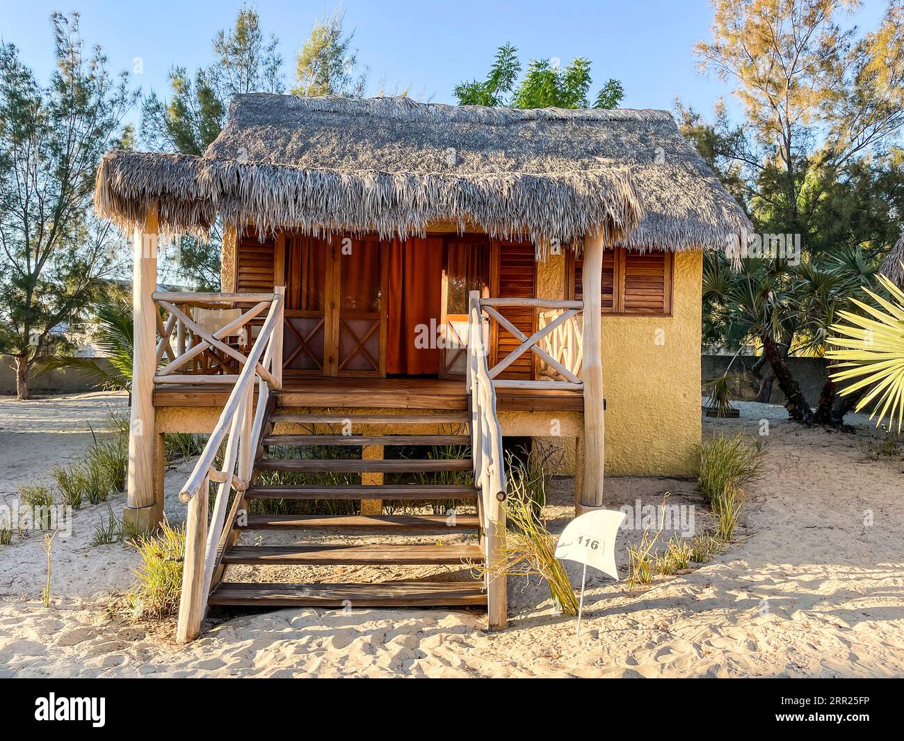 Madagascar, traditional lodge Stock Photo - Alamy
