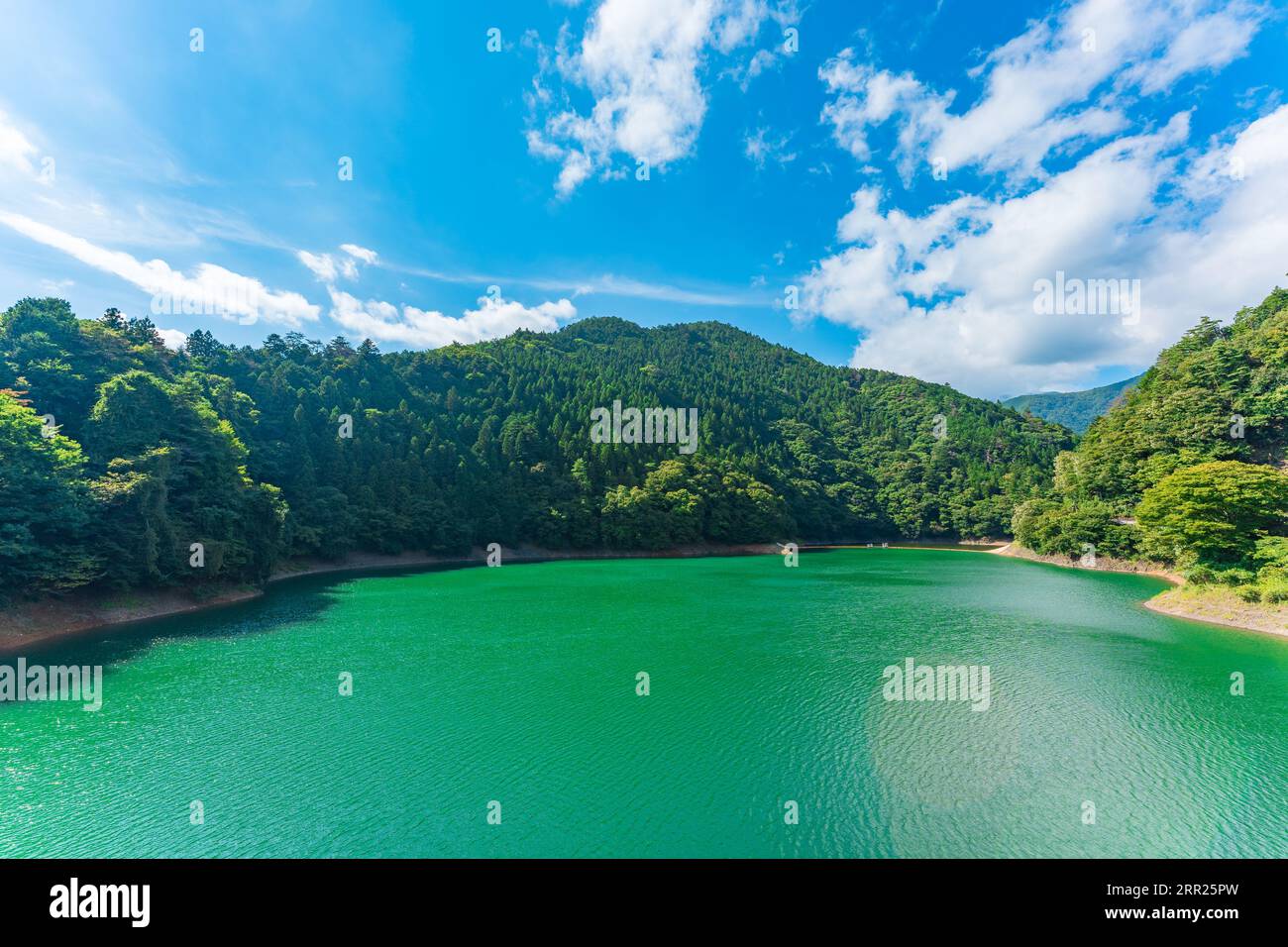 Japan lake Okutama in Summer Stock Photo - Alamy