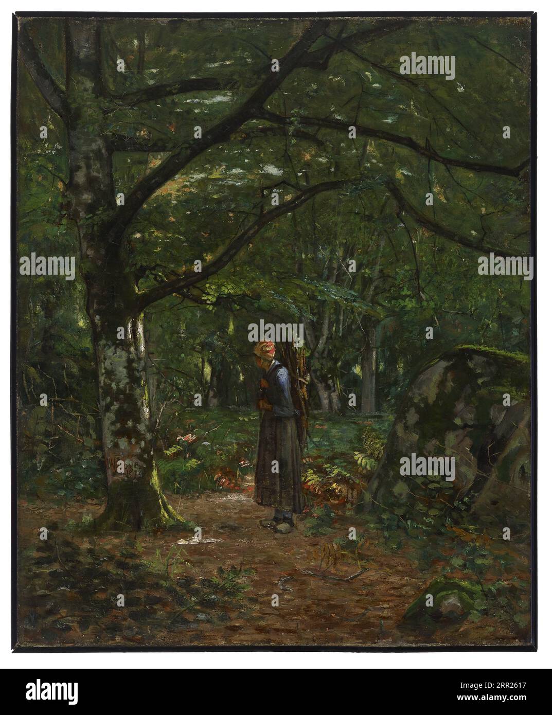 In Fontainebleau Woods (Fontainebleau Forest) 1873 by John Washington ...