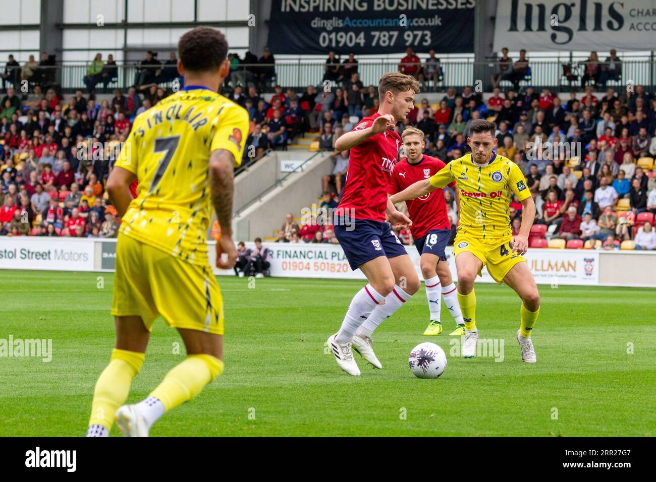 York, United Kingdom, 28 August 2023, Tyrese Sinclair, Dan Batty, Ian ...