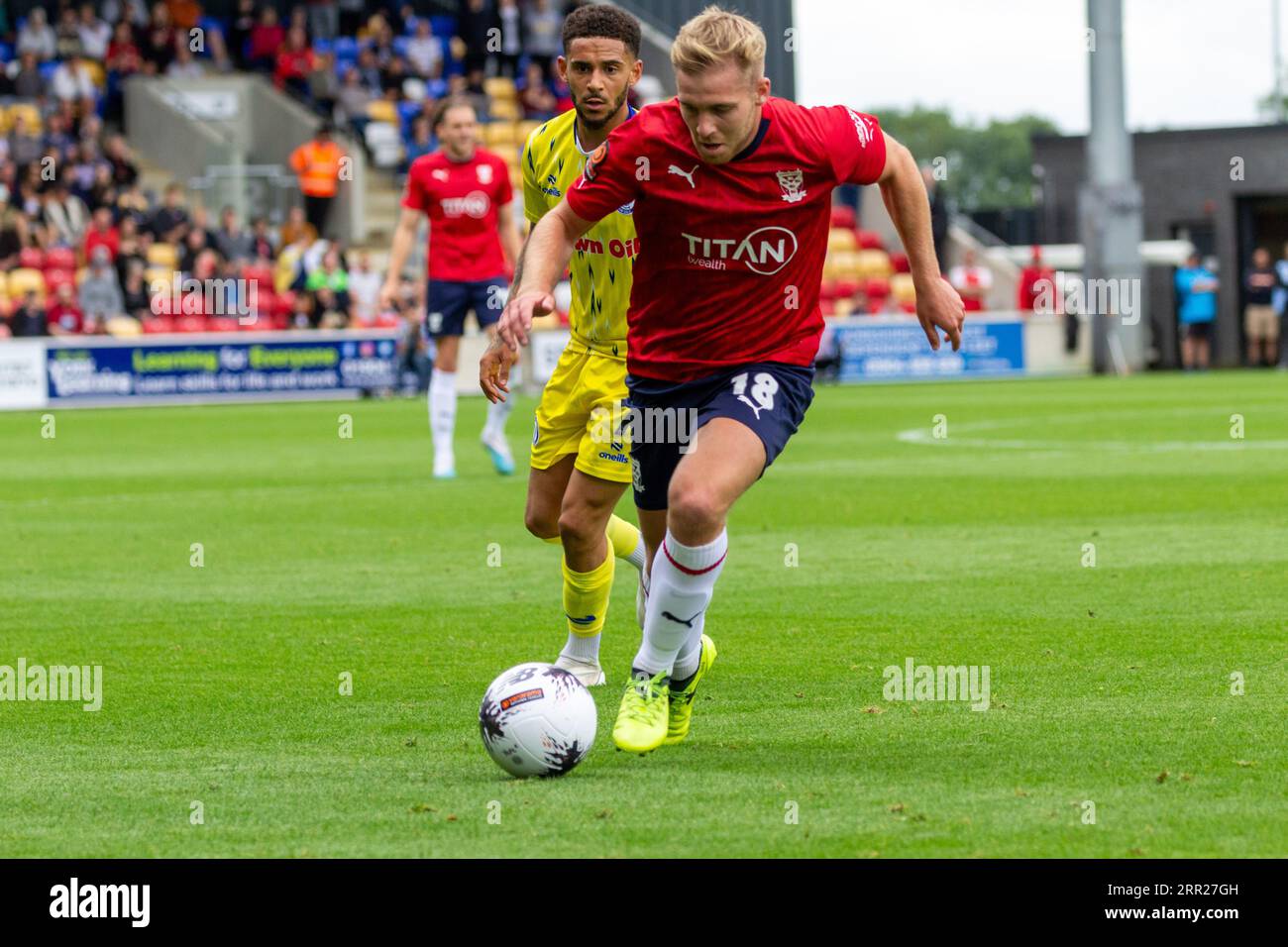 York, United Kingdom, 28 August 2023, Dan Batty at the York City VS ...