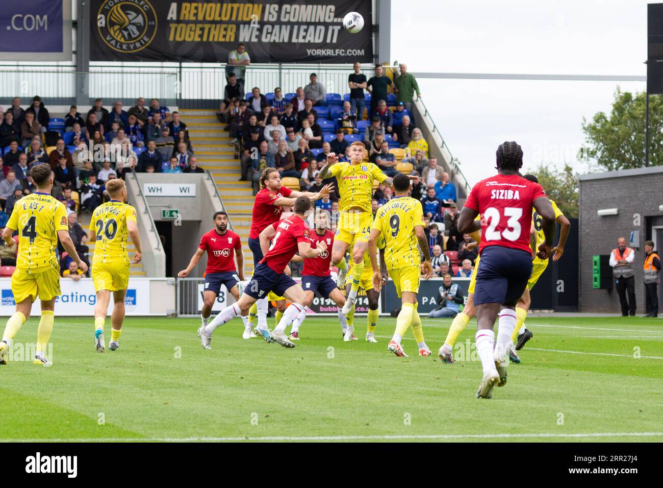 York, United Kingdom, 28 August 2023, Ryan East, Harvey Gilmour, Maz ...