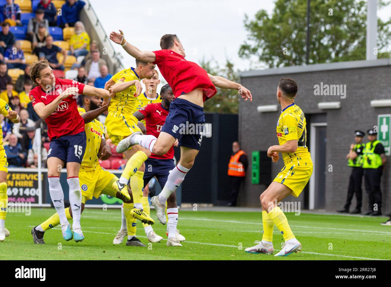 York, United Kingdom, 28 August 2023, York City VS Rochdale at the LNER ...