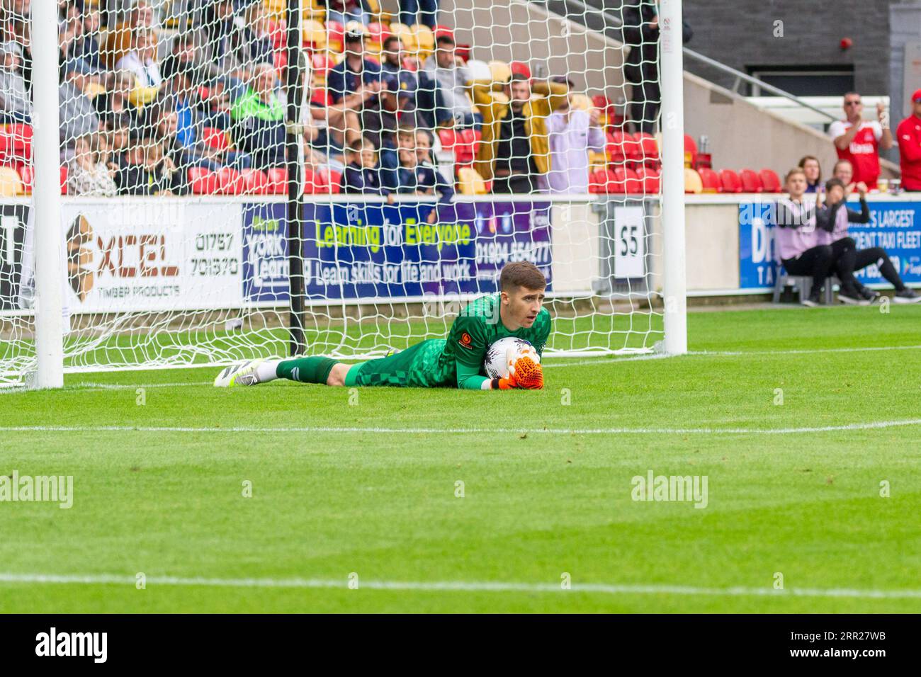 York, United Kingdom, 28 August 2023, Louie Moulden at the York City VS ...
