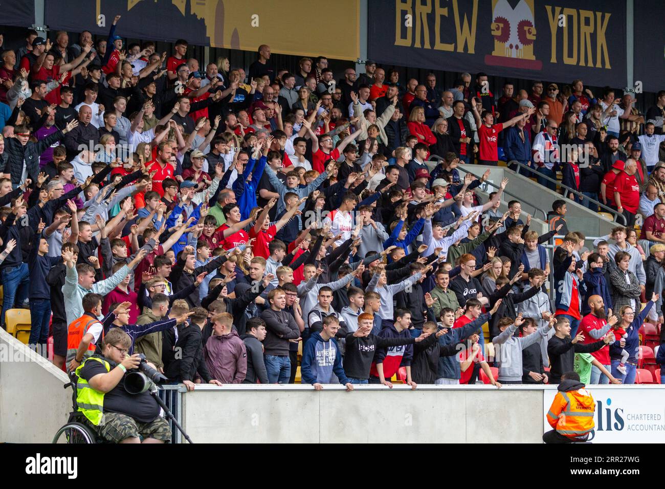 York, United Kingdom, 28 August 2023, York City VS Rochdale at the LNER ...