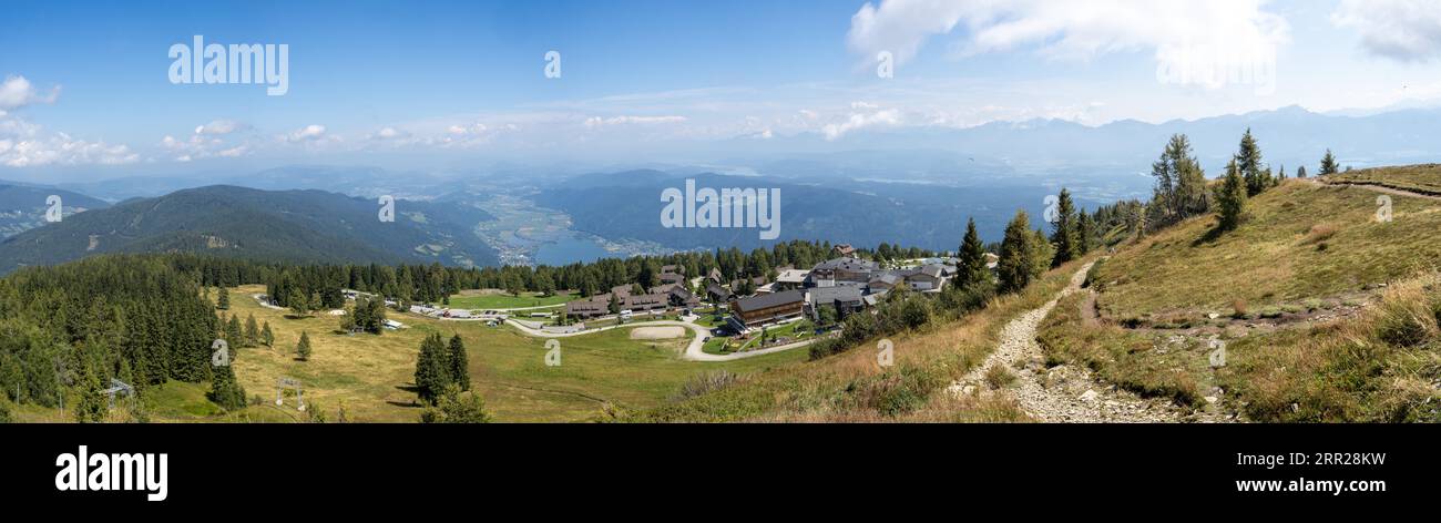 Mountain Resort Feuerberg, view from Gerlitzen Alpe, Carinthia, Austria ...