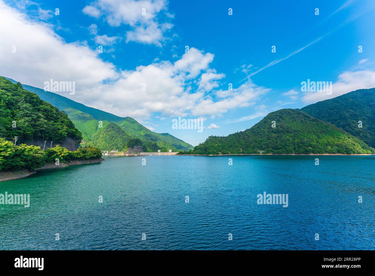 Japan lake Okutama in Summer Stock Photo - Alamy