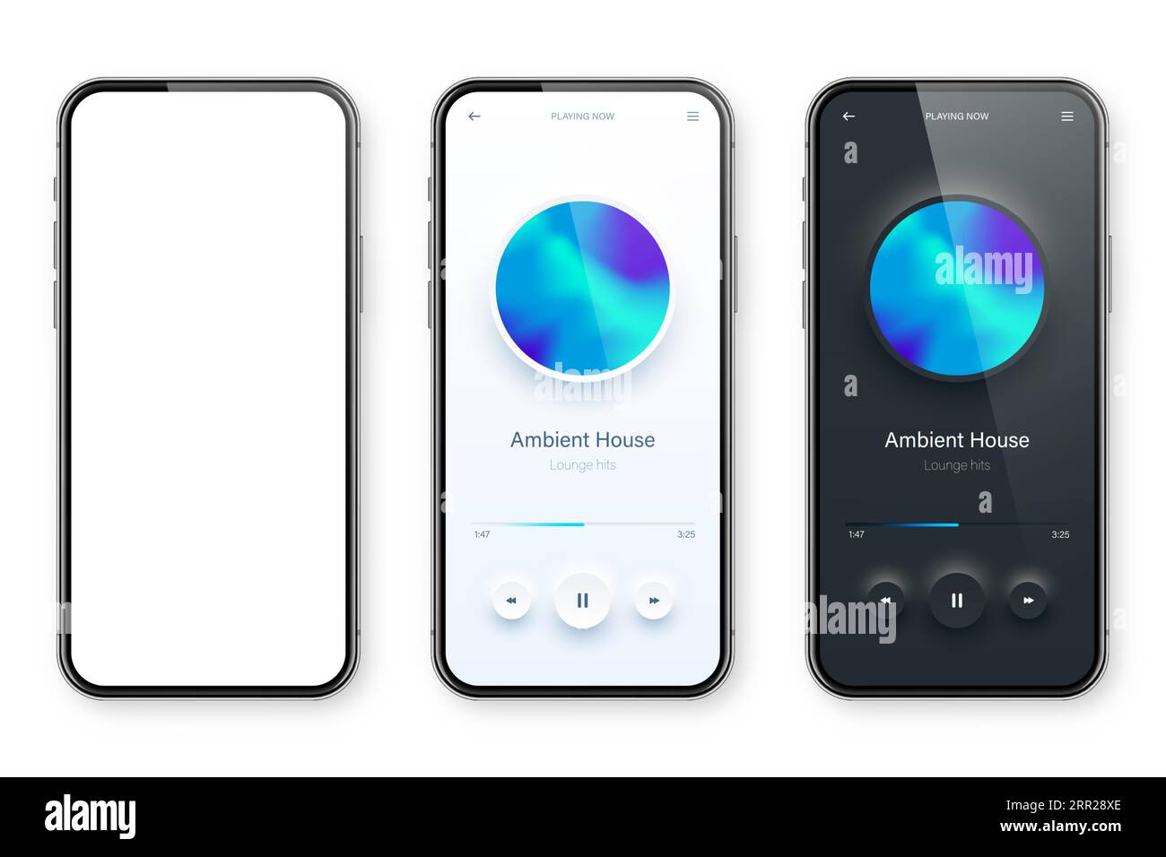 Mockup playlist Stock Vector Images - Alamy