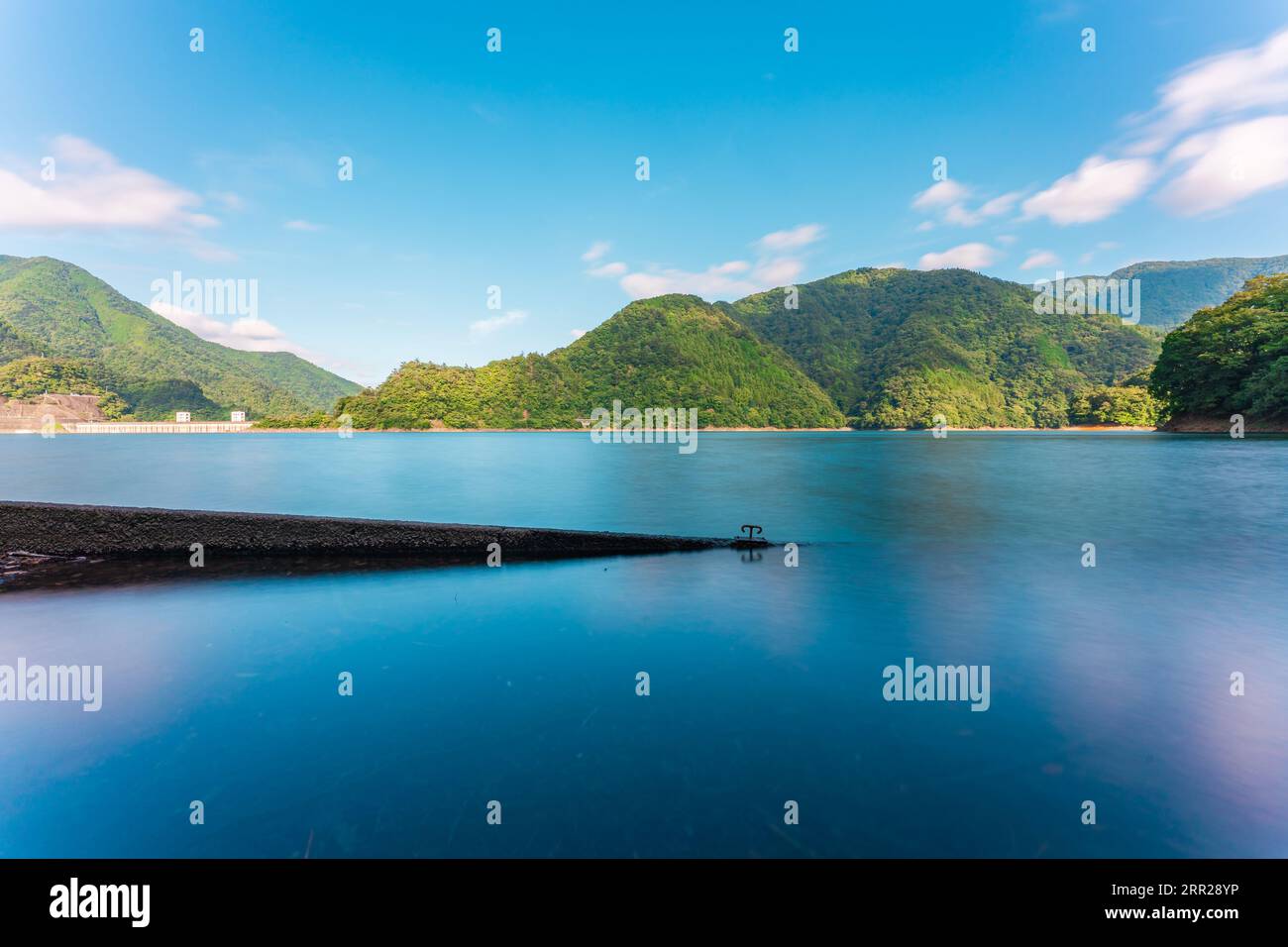 Japan lake Okutama in Summer Stock Photo - Alamy