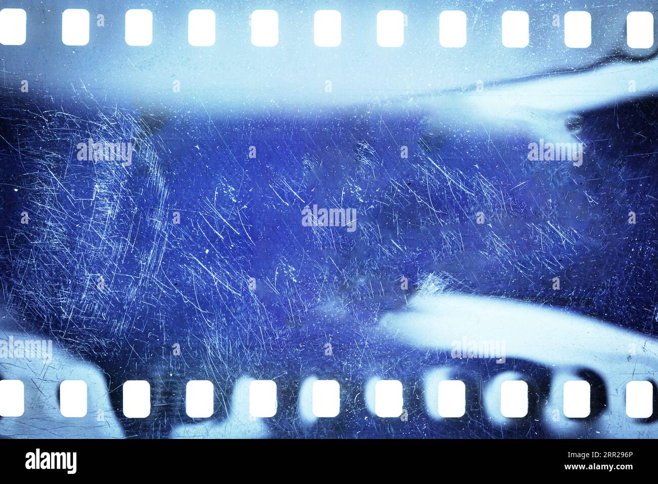 Dusty and grungy 35mm film texture or surface. Perforated scratched ...