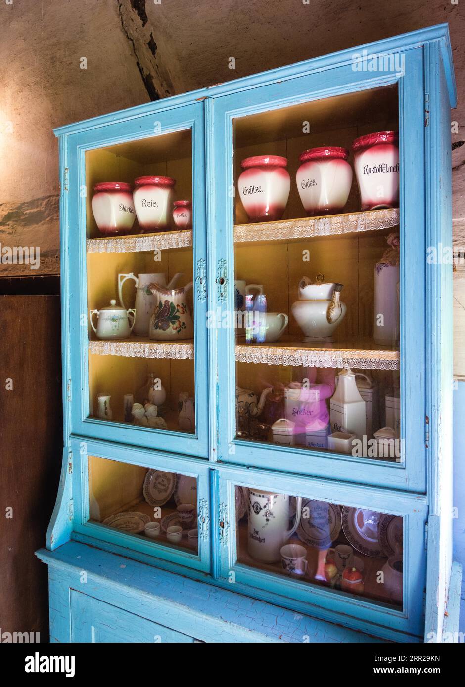 Old kitchen shelf Stock Photo - Alamy