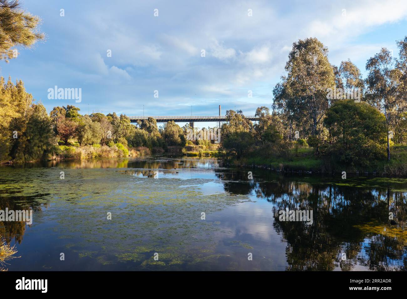 The famous Westgate park known for its occasional pink salt lake in ...
