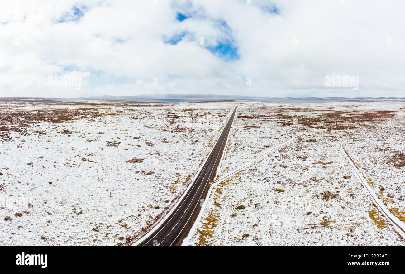 The landscape around the hamlet of Liawenee and Great Lake after a ...