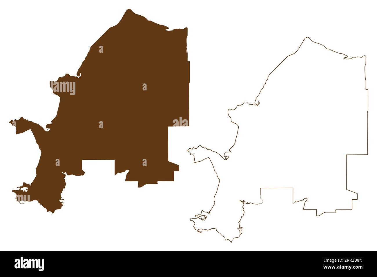 City of Darwin (Commonwealth of Australia, Northern Territory, NT) map ...