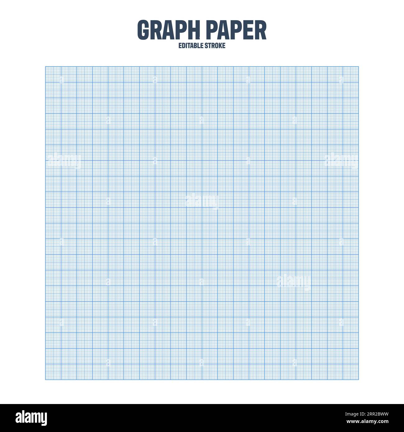 Sheet of graph paper with grid. Millimeter paper texture, geometric ...