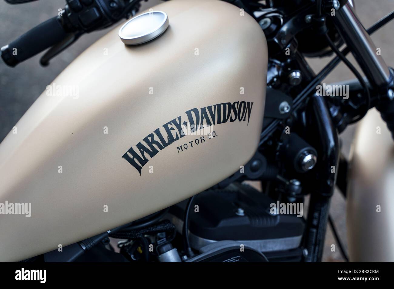 San Francisco, USA - September 1, 2023: Harley Davidson motorcycle ...