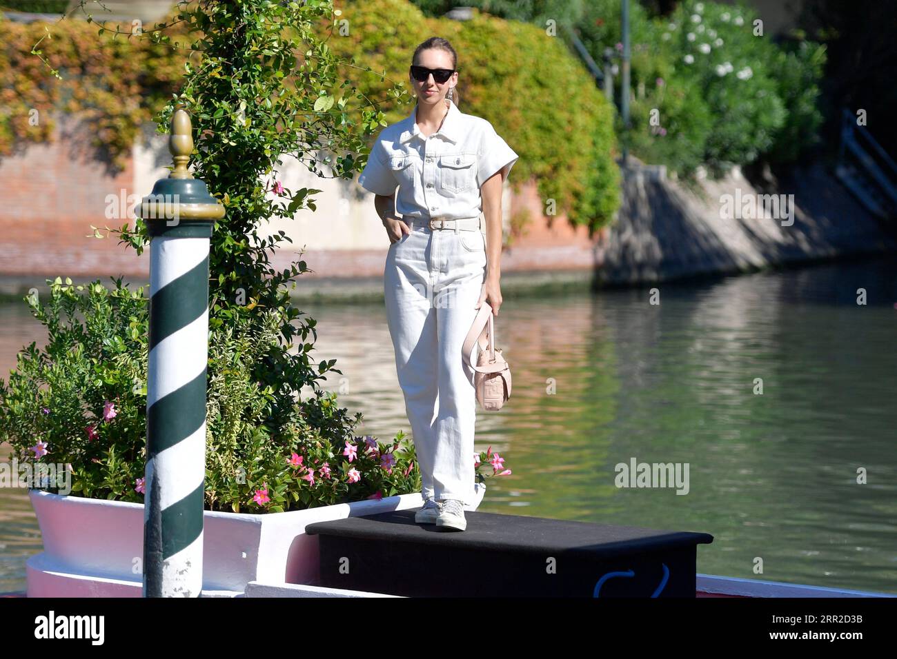 Venice Lido, Italy. 06th Sep, 2023. Martina Strazzer arrives at Venice ...