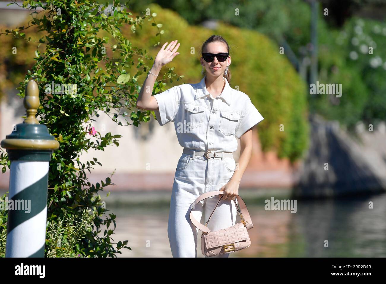 Venice Lido, Italy. 06th Sep, 2023. Martina Strazzer arrives at Venice ...