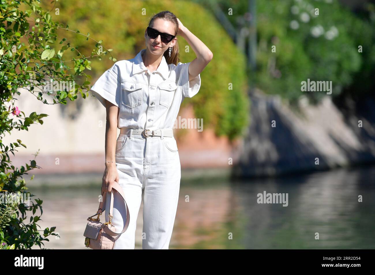 Venice Lido, Italy. 06th Sep, 2023. Martina Strazzer arrives at Venice ...