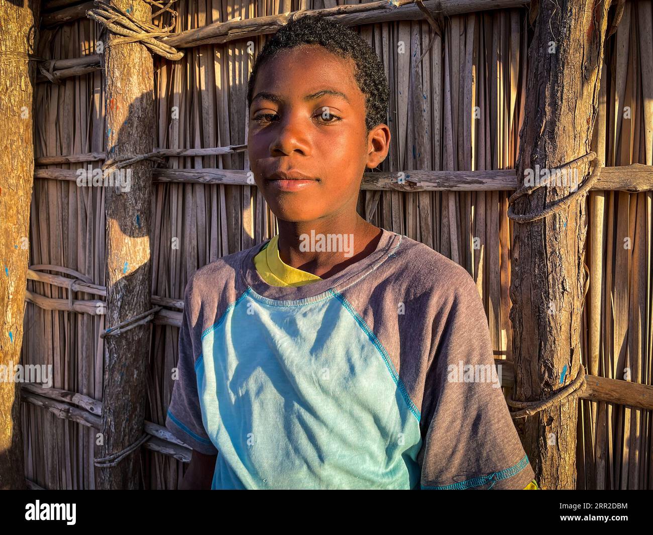 Madagascar, portrait of a young boy Stock Photo - Alamy