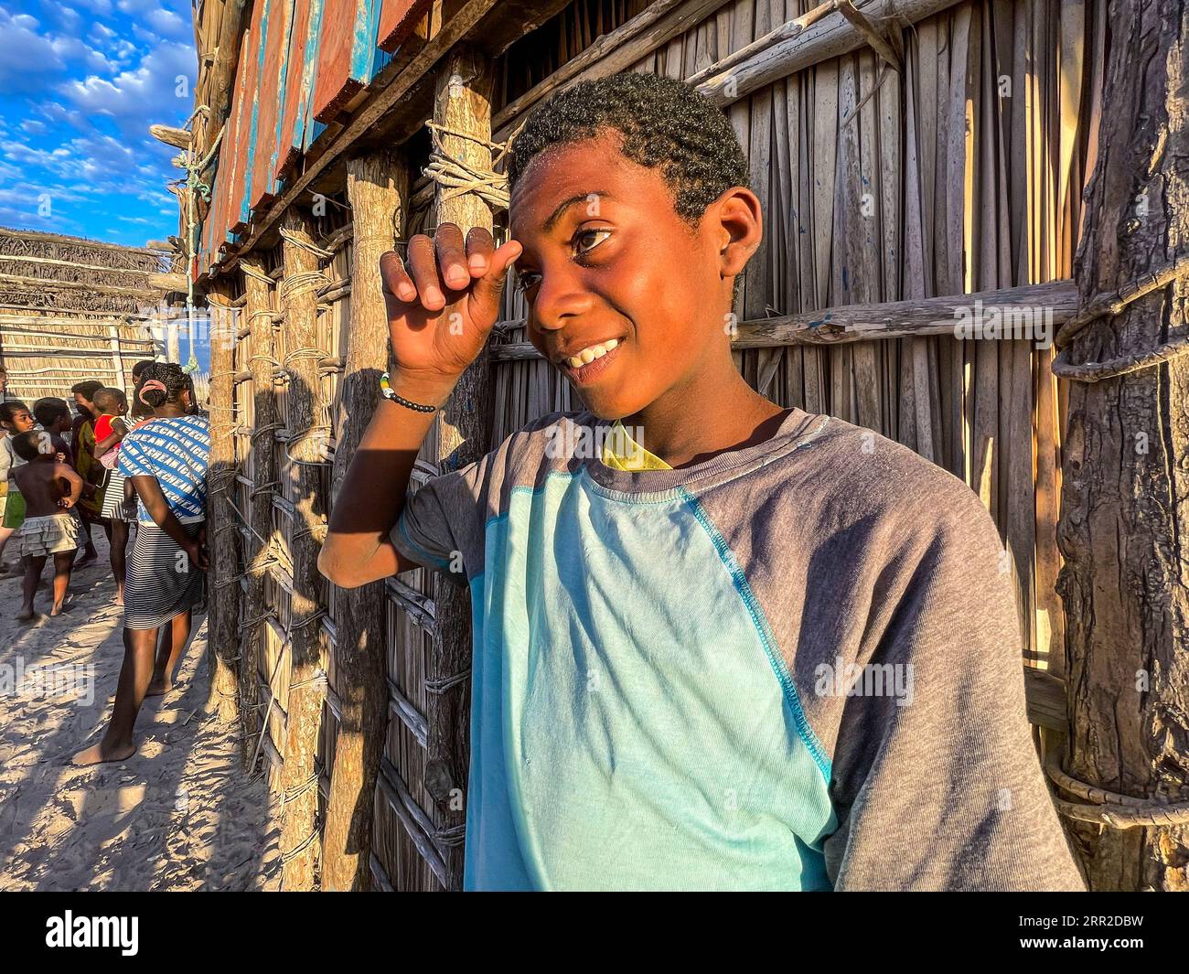 Madagascar, portrait of a young boy Stock Photo - Alamy
