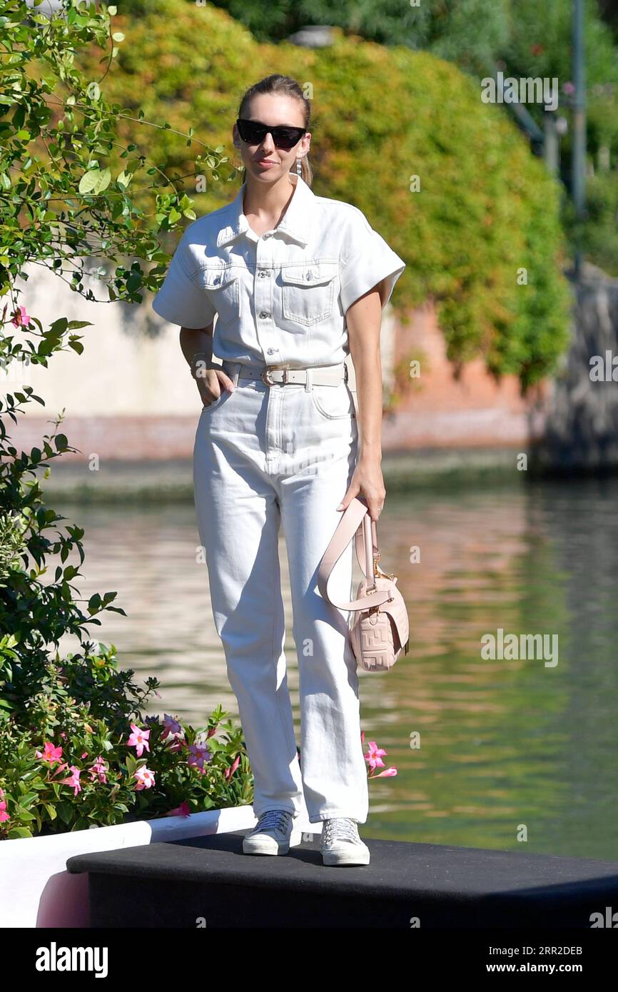 Venice Lido, Italy. 06th Sep, 2023. Martina Strazzer arrives at Venice ...
